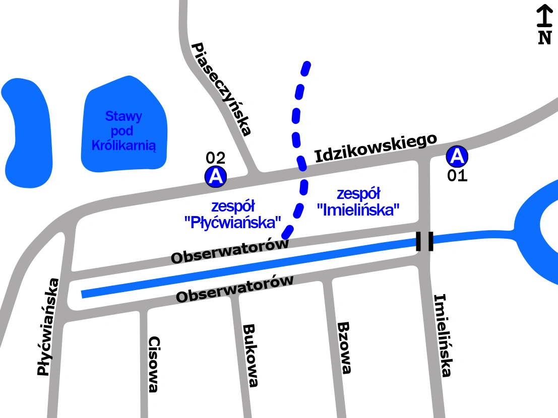 Zespół przystankowy Imielińska | Warszawikia | Fandom