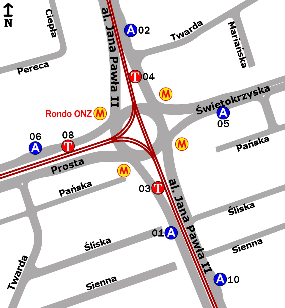 Zespół przystankowy Rondo ONZ | Warszawikia | Fandom