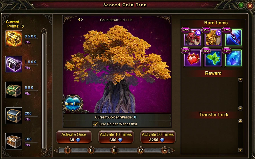 Sacred Gold Tree | Wartune Wiki | Fandom