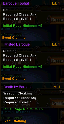 Baroque Set | Wartune Wiki | Fandom