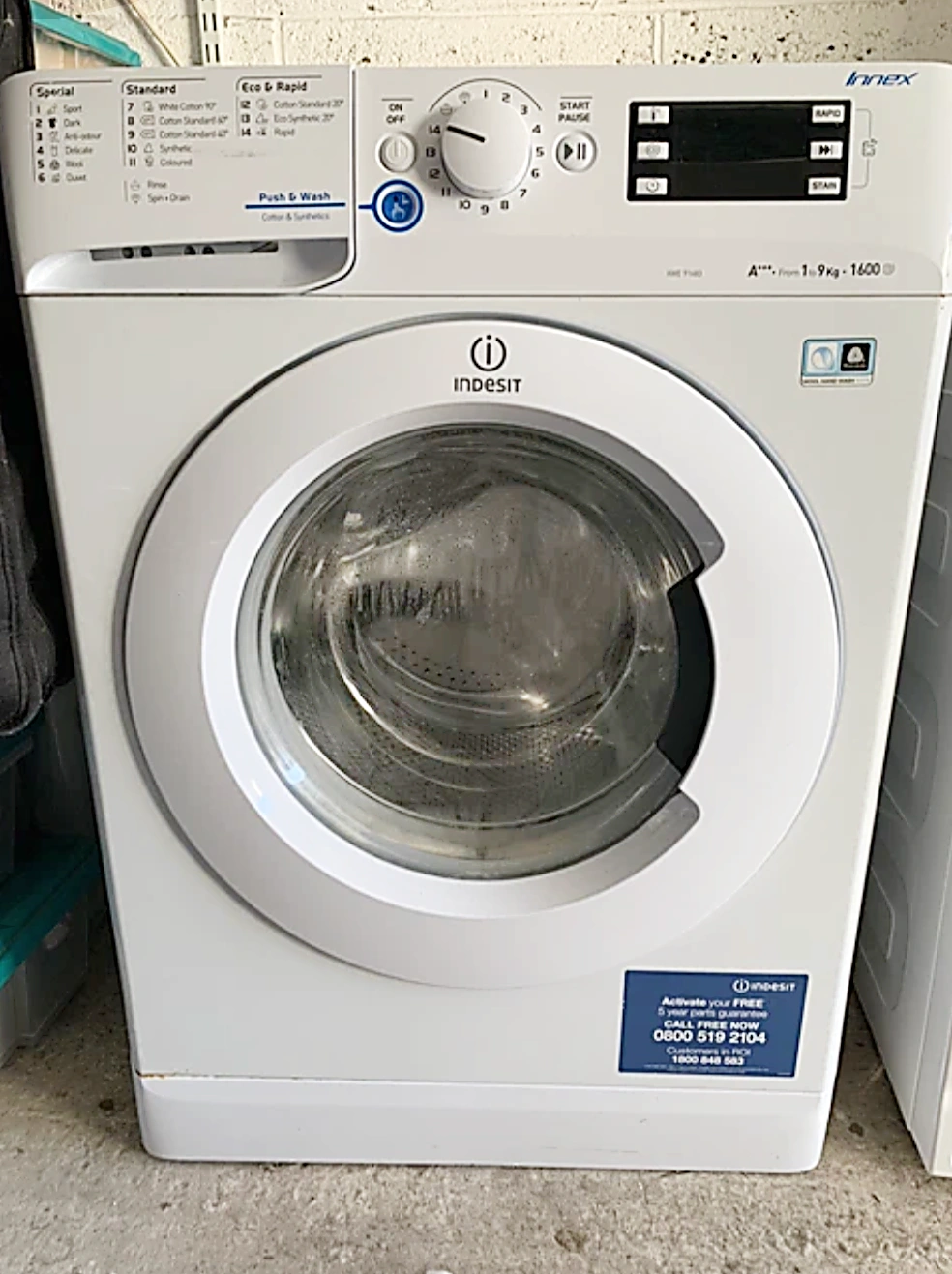 Indesit XWE91683 | Washers and Dryers Wiki | Fandom