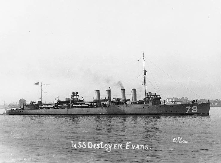 USS Evans (DD-78) | Boats, Ships, and Watercraft Wiki | Fandom