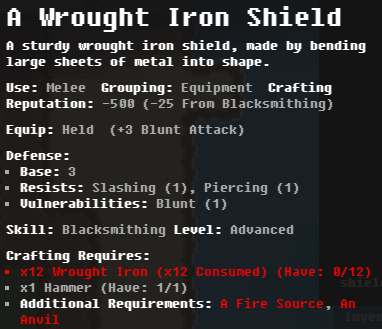Wrought Iron Shield | Wayward Wiki | Fandom
