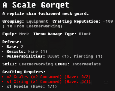 Scale Gorget | Wayward Wiki | Fandom