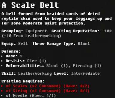 Scale Belt | Wayward Wiki | Fandom