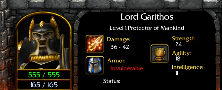 Lord Garithos (Hero) | Descend Wiki | Fandom