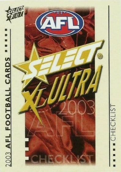 2003 Select XL Ultra | West Coast Eagles Footy Card Wiki | Fandom