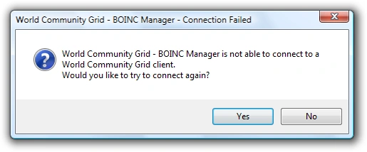 Unable to connect to the core client | World Community Grid Wiki | Fandom