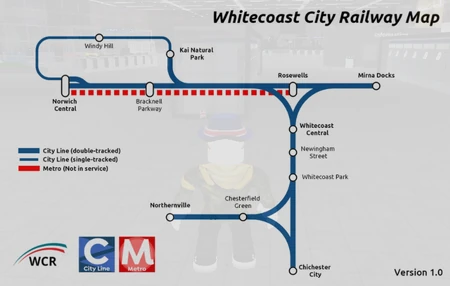 Network Map | Whitecoast City Railway Wiki | Fandom