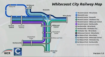 Network Map | Whitecoast City Railway Wiki | Fandom
