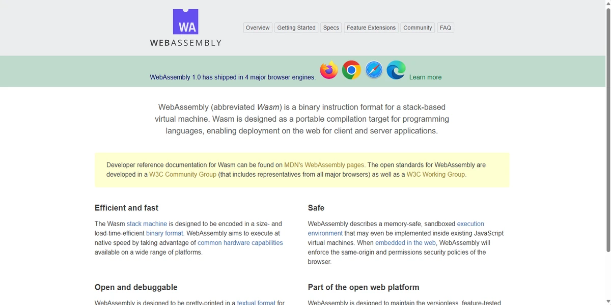 Webassembly.org | Websites Wiki | Fandom