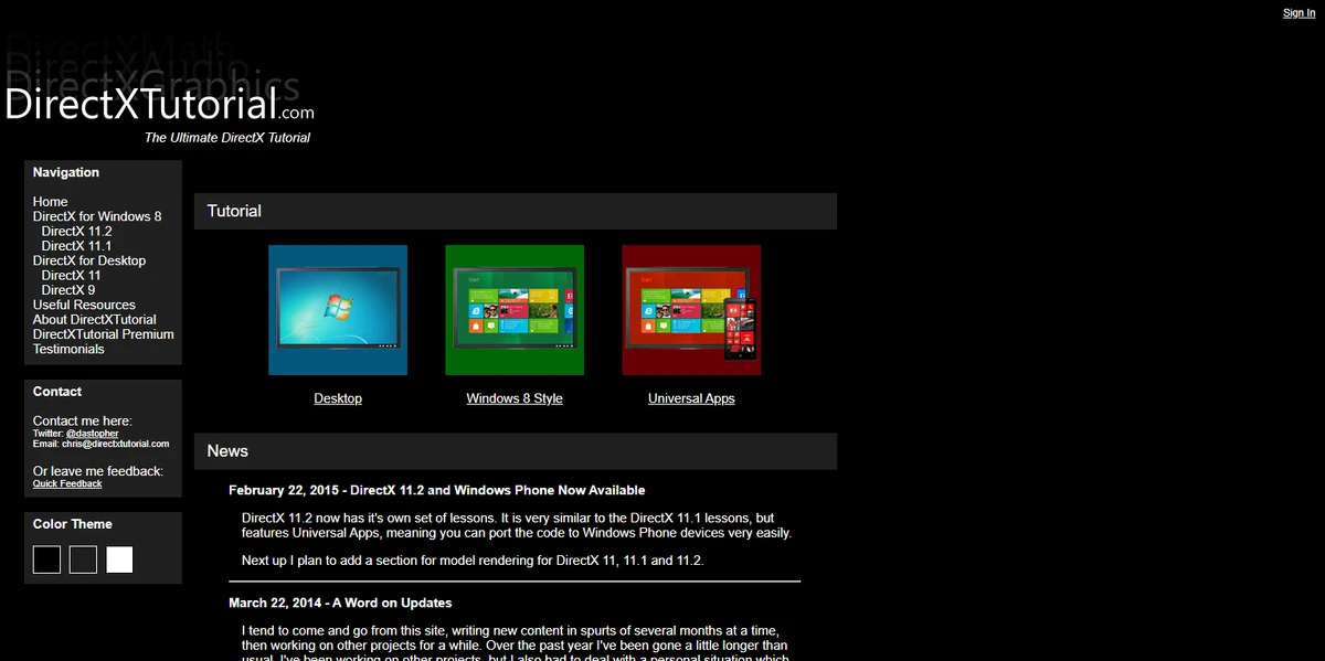 Directxtutorial.com | Websites Wiki | Fandom