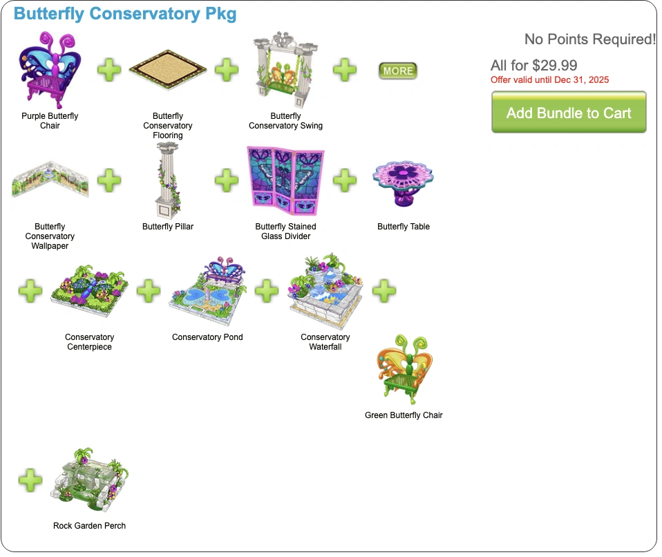 Butterfly Conservatory Package | Webkinz Wiki | Fandom