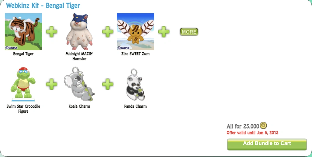 Webkinz Kit - Bengal Tiger | Webkinz Wiki | Fandom