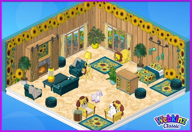 Painted Sunflower Theme | Webkinz Wiki | Fandom