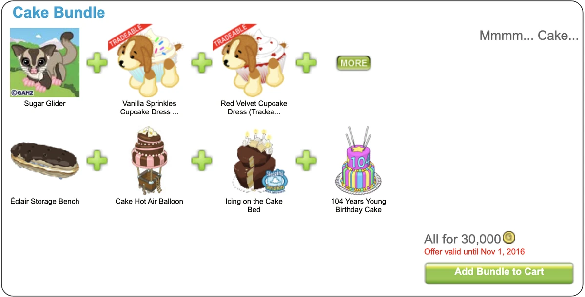 Cake Bundle | Webkinz Wiki | Fandom