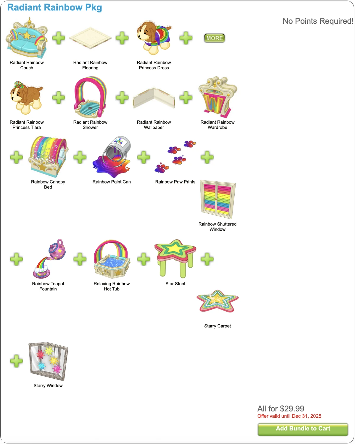 Radiant Rainbow Package | Webkinz Wiki | Fandom