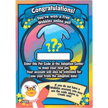 Series 3 - Mystery Pet Code Card | Webkinz Wiki | Fandom