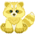 Lil Yellow Spring Raccoon | Webkinz Wiki | Fandom