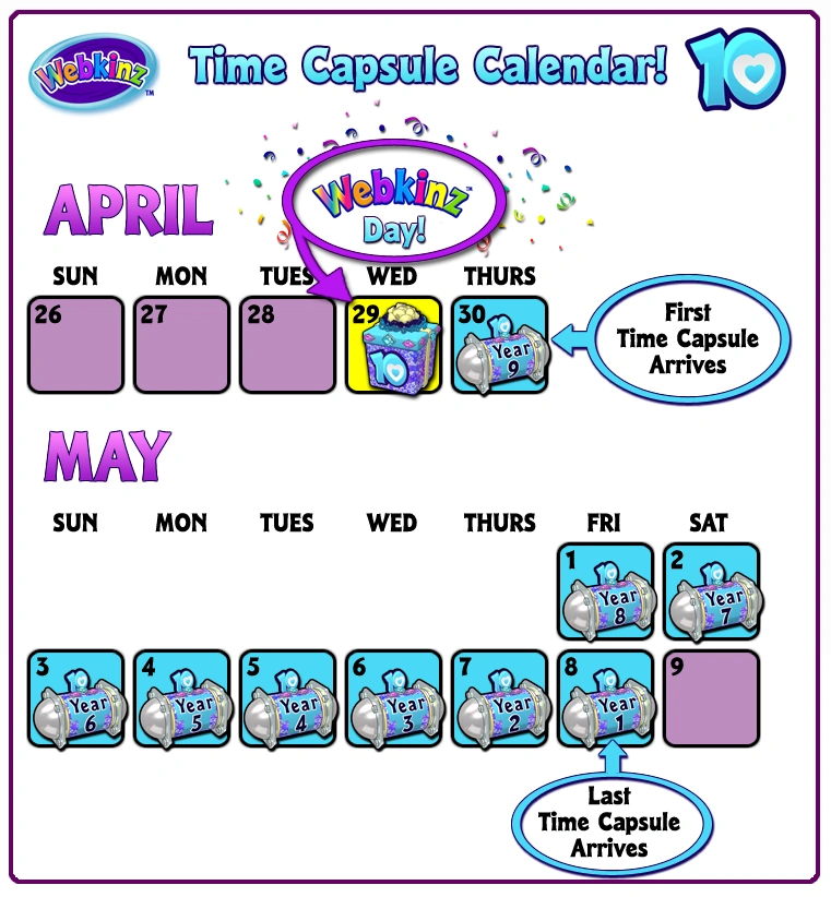 Webkinz Day Time Capsules | Webkinz Wiki | Fandom