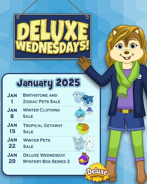 Deluxe Wednesdays 2025 | Webkinz Wiki | Fandom
