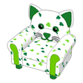 Plush Clover Cat Chair | Webkinz Wiki | Fandom