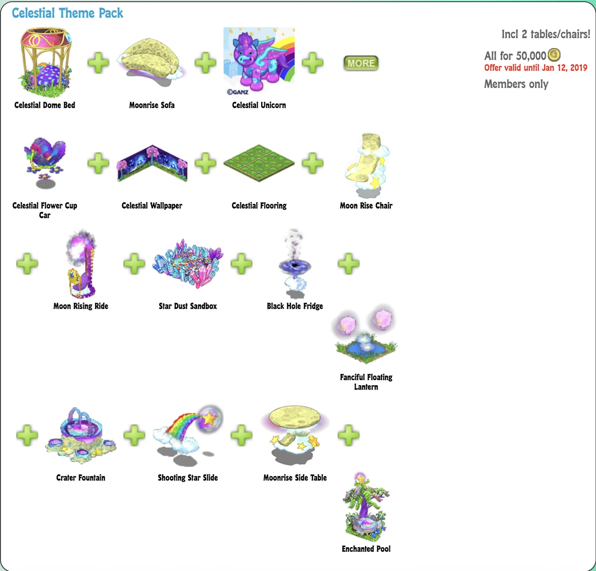 Celestial Theme Pack | Webkinz Wiki | Fandom