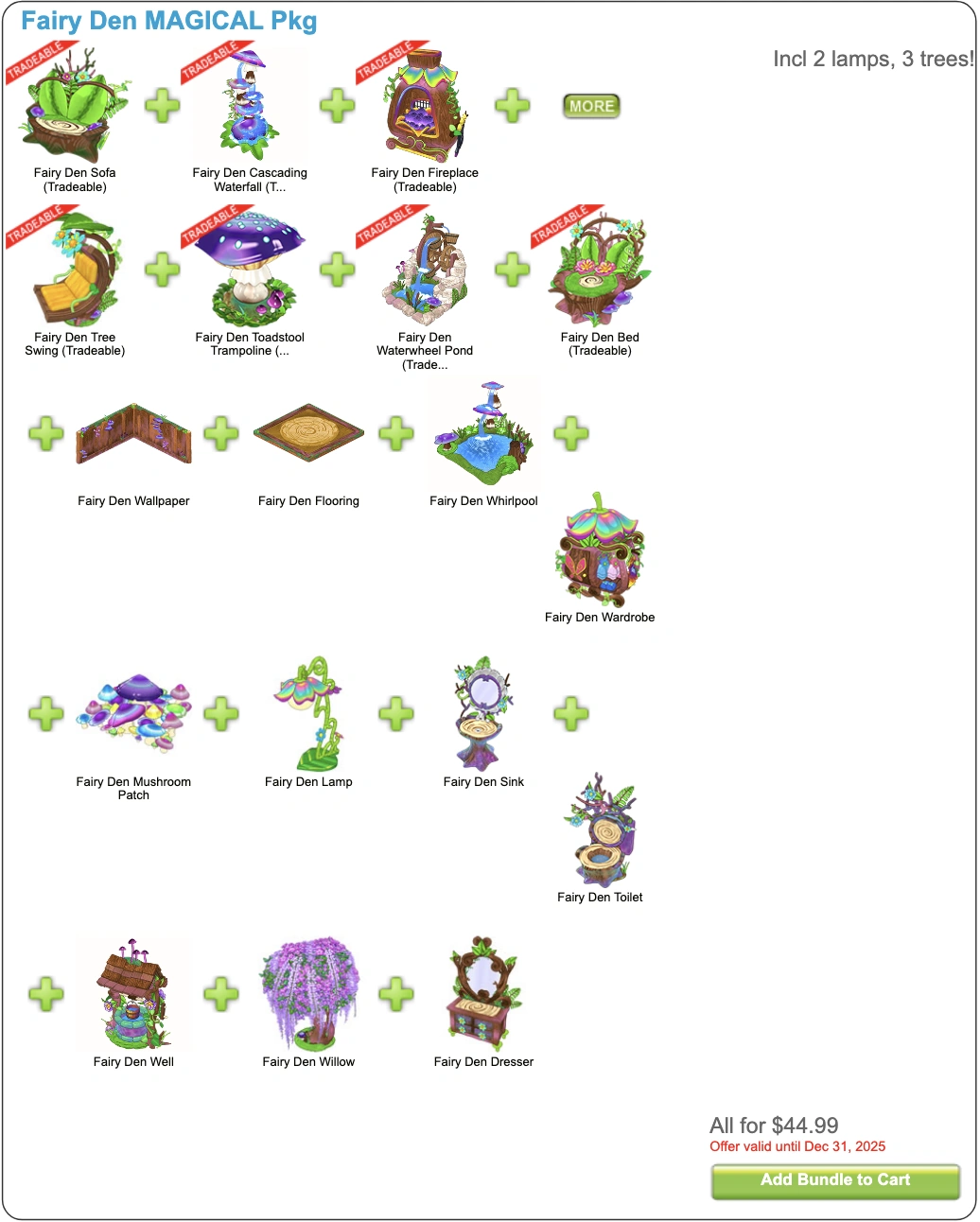 Fairy Den Magical Package | Webkinz Wiki | Fandom