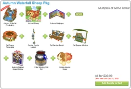 Autumn Waterfall Sheep Package | Webkinz Wiki | Fandom