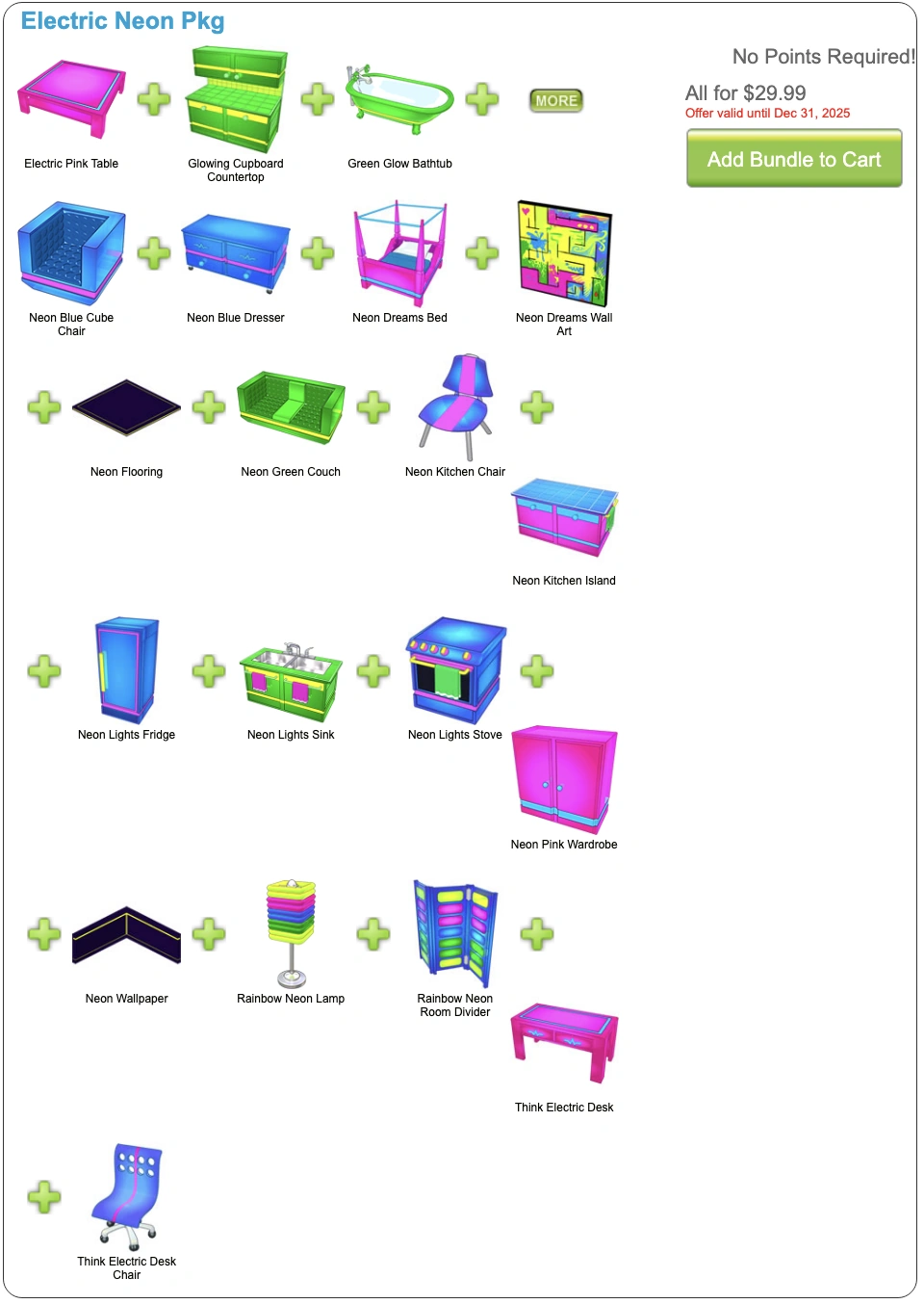 Electric Neon Package | Webkinz Wiki | Fandom