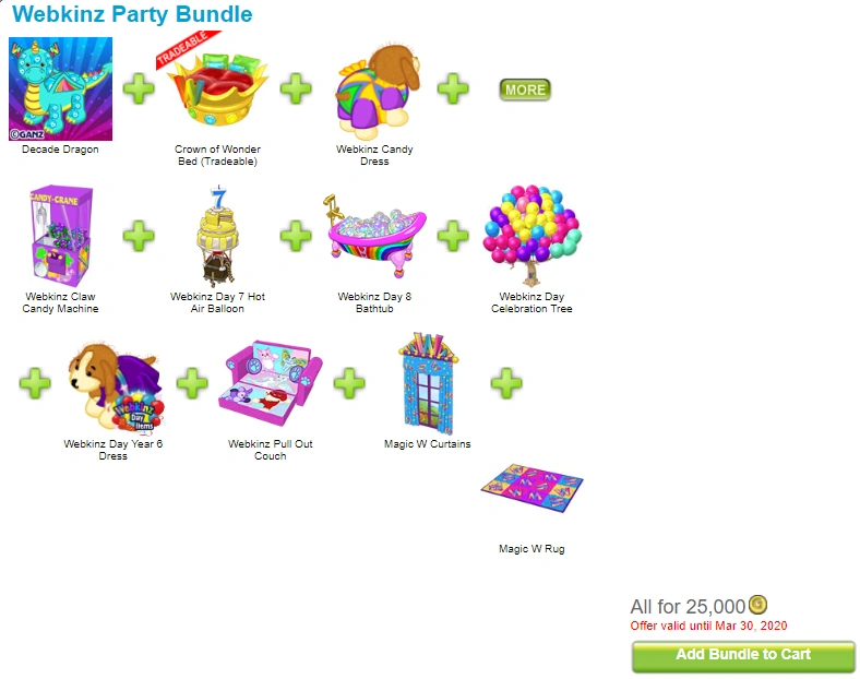 Webkinz Party Bundle | Webkinz Wiki | Fandom