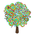 Rainbow Ribbon Candy Tree | Webkinz Wiki | Fandom