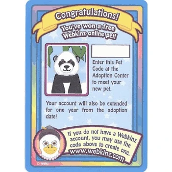 Panda Code Card | Webkinz Wiki | Fandom