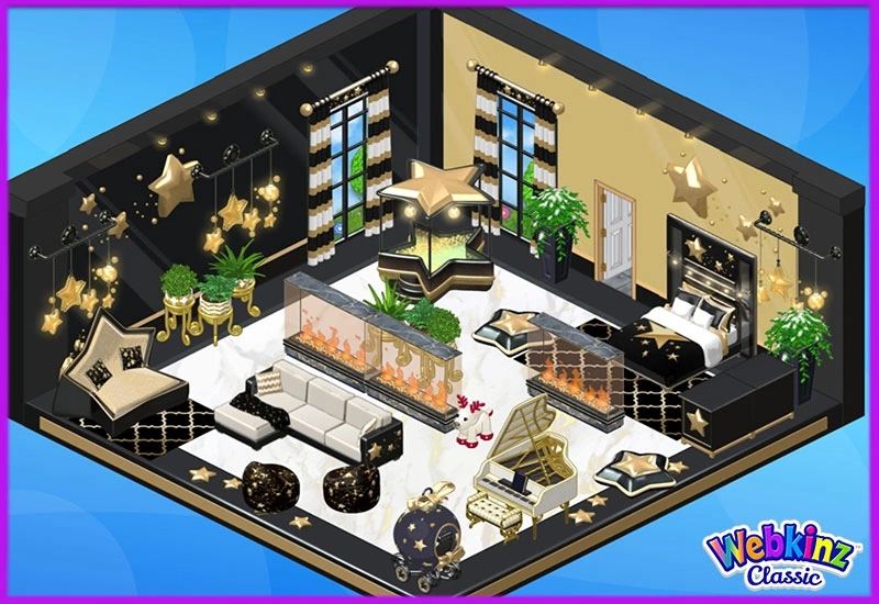 Glam Gold Theme | Webkinz Wiki | Fandom