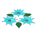 Blue Poinsettia Floor Tile | Webkinz Wiki | Fandom