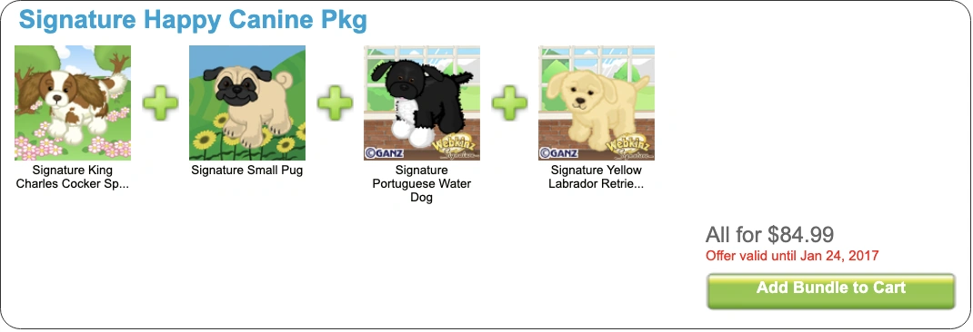 Signature Happy Canine Package | Webkinz Wiki | Fandom