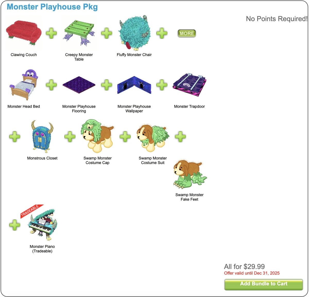 Monster Playhouse Package | Webkinz Wiki | Fandom