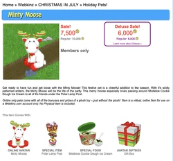 webkinz peppermint moose