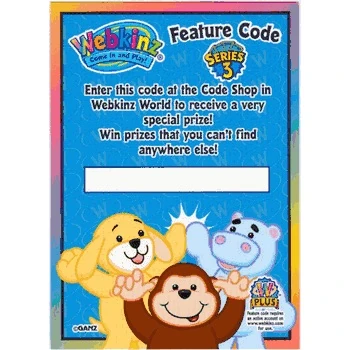 Series 3 - Feature Code Card | Webkinz Wiki | Fandom