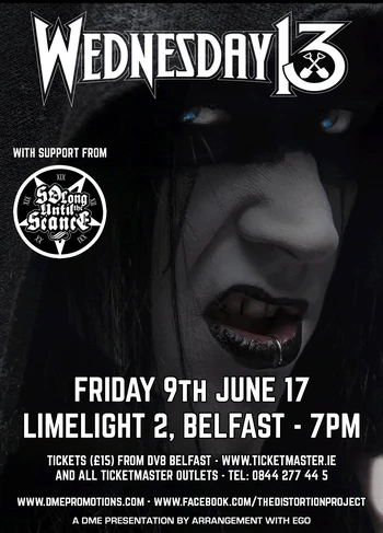 UK 2017 tour | Wednesday 13 Wiki | Fandom