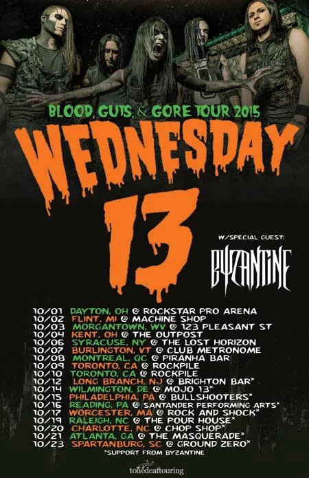 Blood Gut & Gore Tour | Wednesday 13 Wiki | Fandom