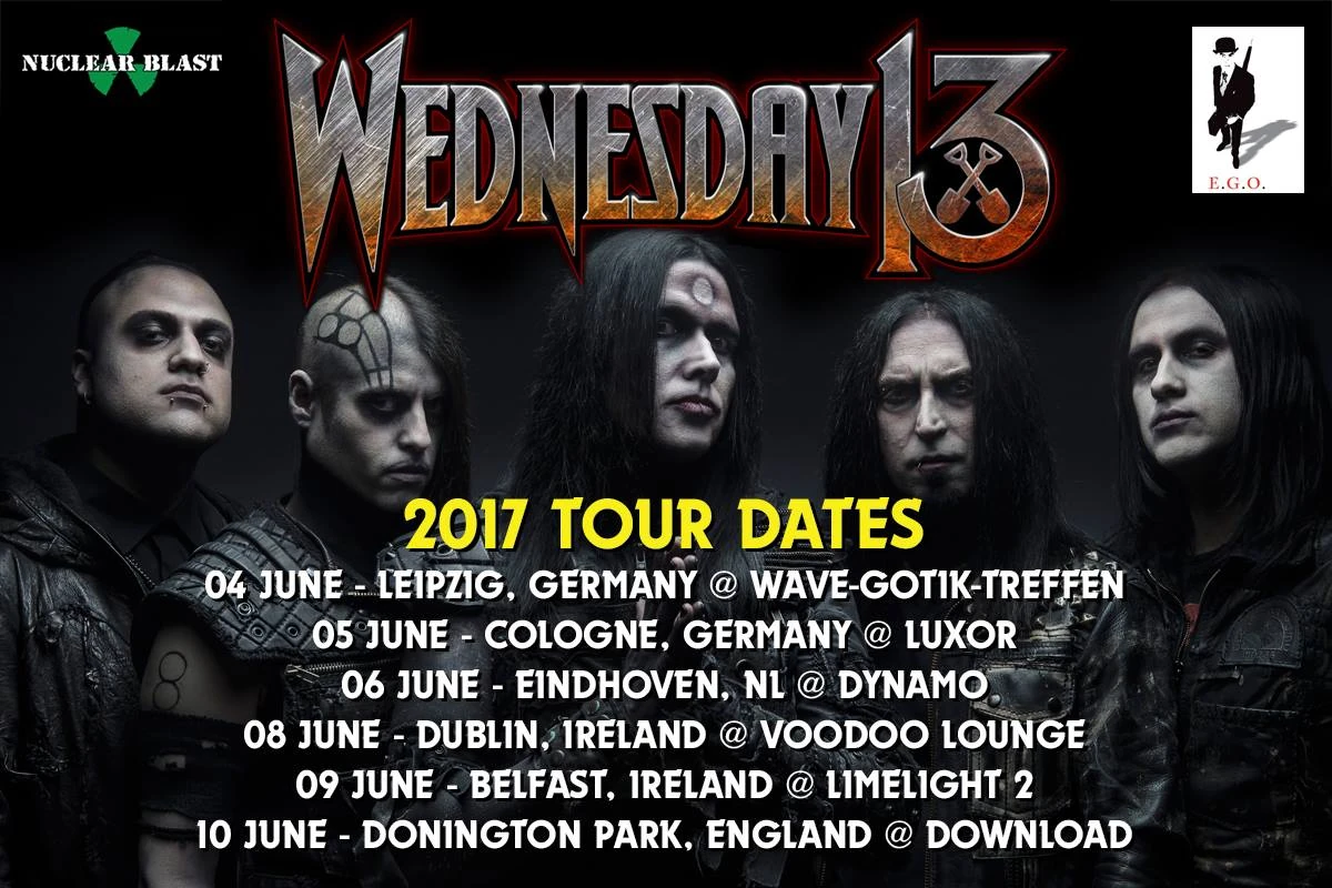 UK 2017 tour | Wednesday 13 Wiki | Fandom