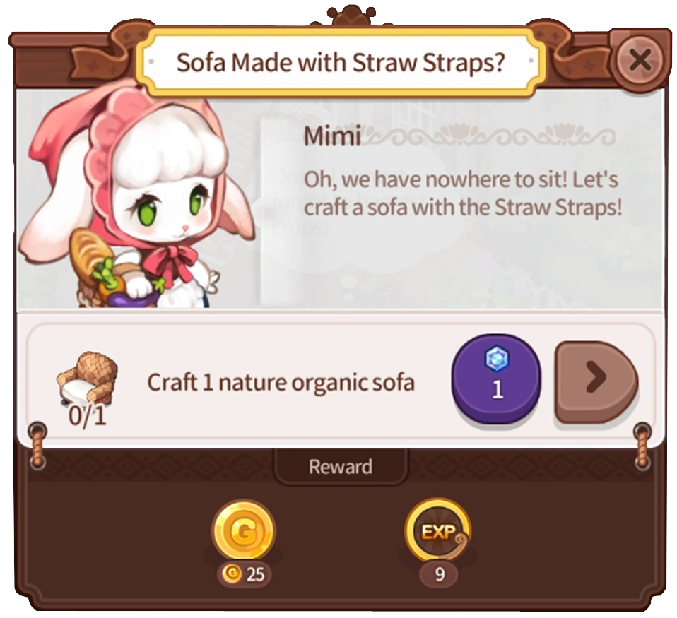 Sofa Made with Straw Straps? | Welcome To My Home (Mobile Game) Wiki | Fandom