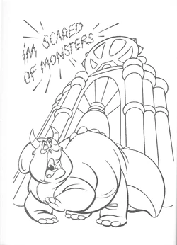 the lion king coloring pages scared