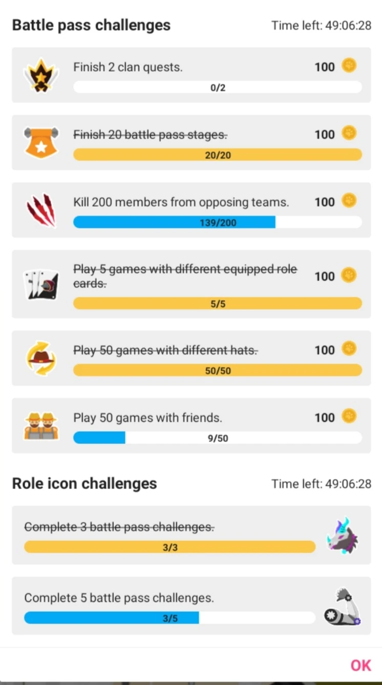 Battle Pass Challenges | Wolvesville Wiki | Fandom