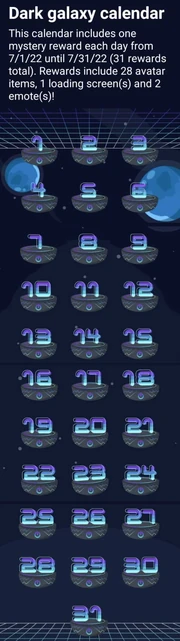 Dark Galaxy Calendar | Wolvesville Wiki | Fandom