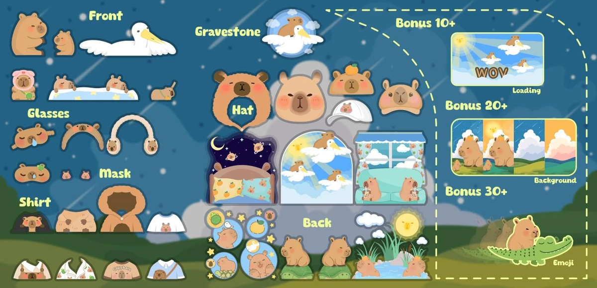 Capybara collection | Wolvesville Wiki | Fandom