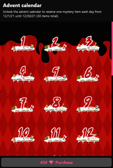 Jingle Die Calendar | Wolvesville Wiki | Fandom