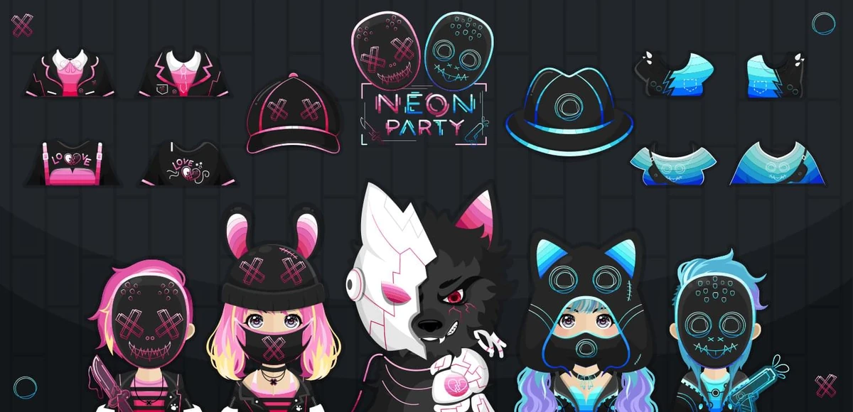 Neon Party Collection | Wolvesville Wiki | Fandom
