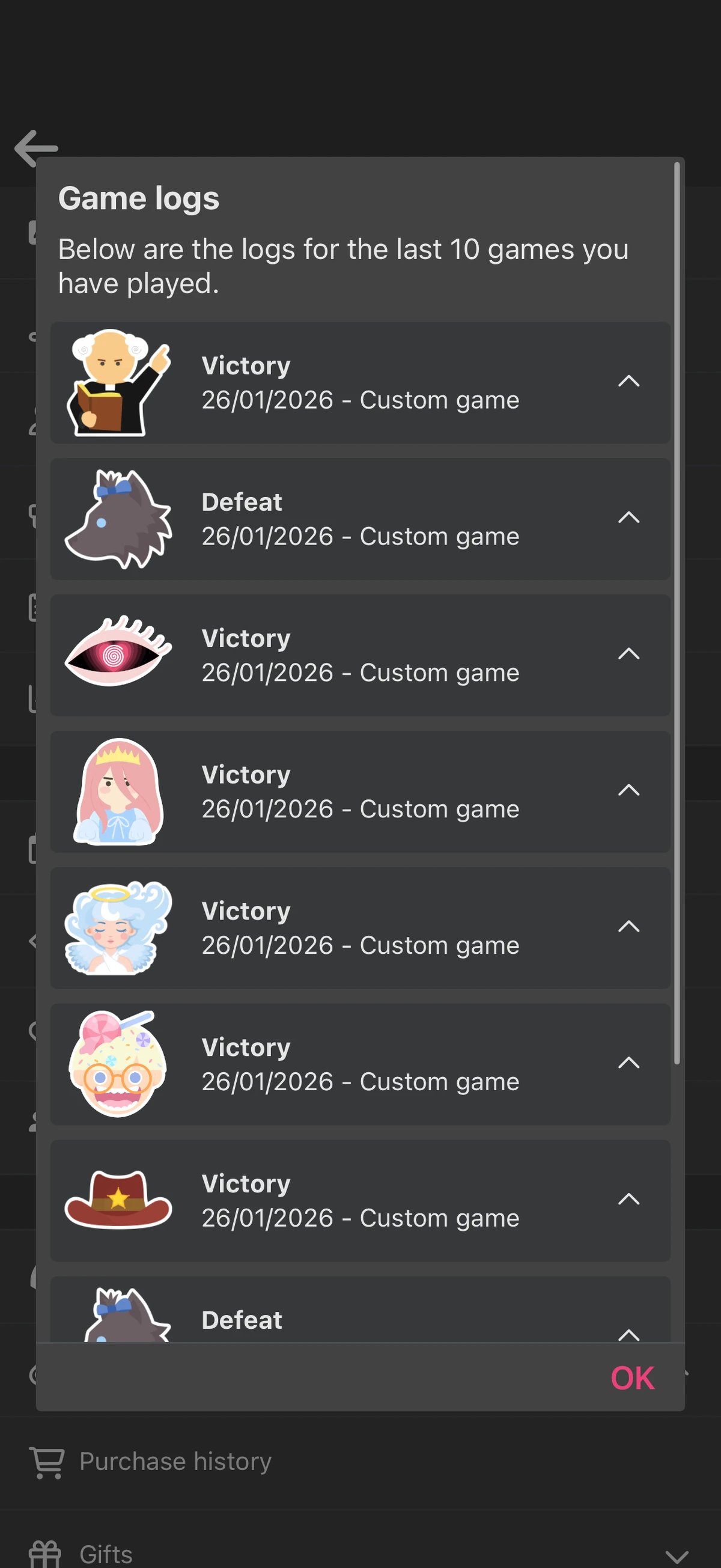 Game logs | Wolvesville Wiki | Fandom